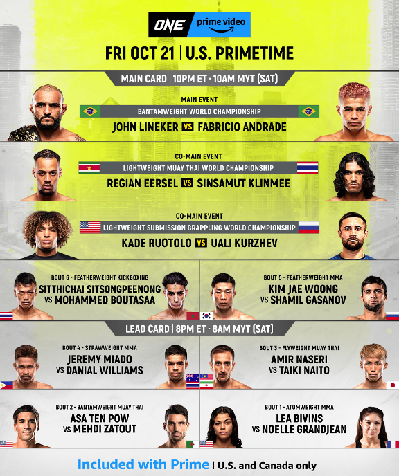 Prime Video Presents ONE on Prime Video 3: Lineker vs. Andra